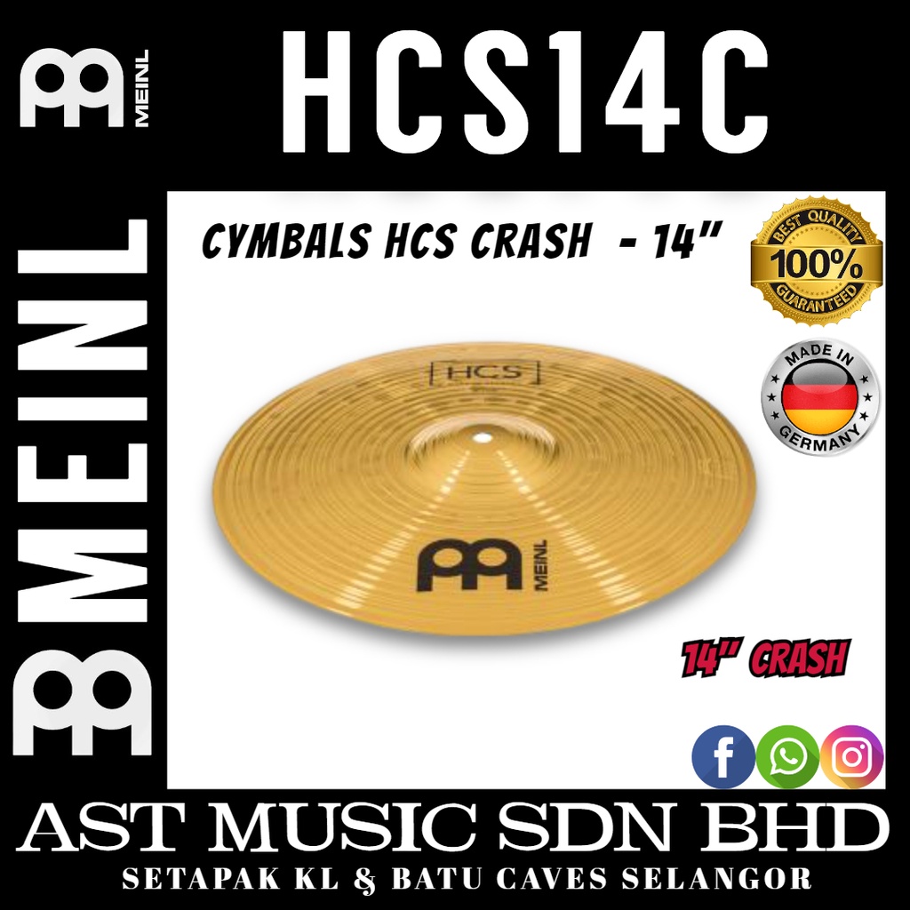 Meinl HCS14C Cymbals HCS Crash – 14″ ( Hcs14 / HCS14 ) | Shopee Malaysia