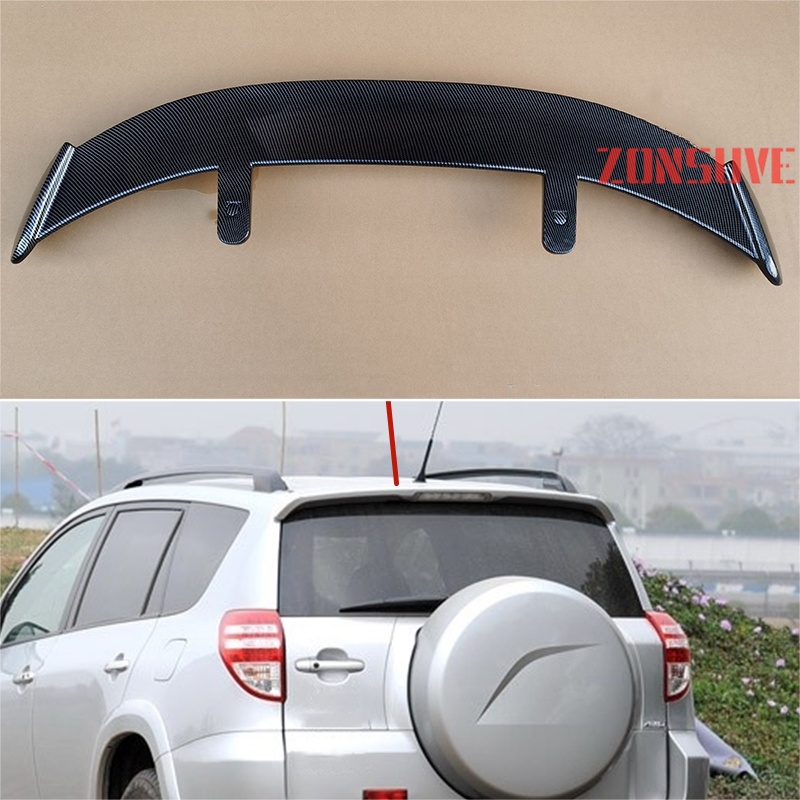 Use For 2009-2013 Toyota RAV4 Spoiler ABS Plastic Carbon Fiber Look ...