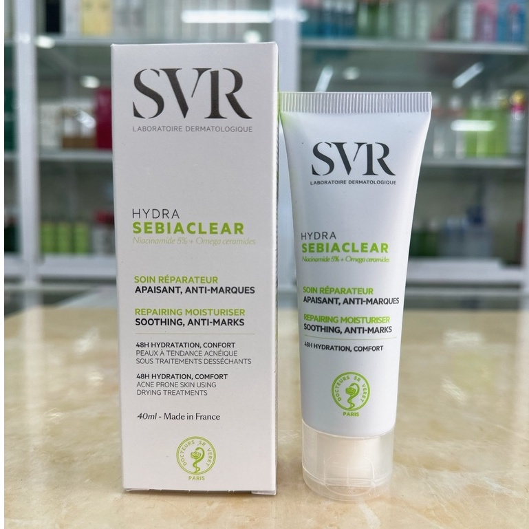 Svr Moisturizer for Oily and Acne-prone Skin SEBIACLEAR Hydra 40ml ...