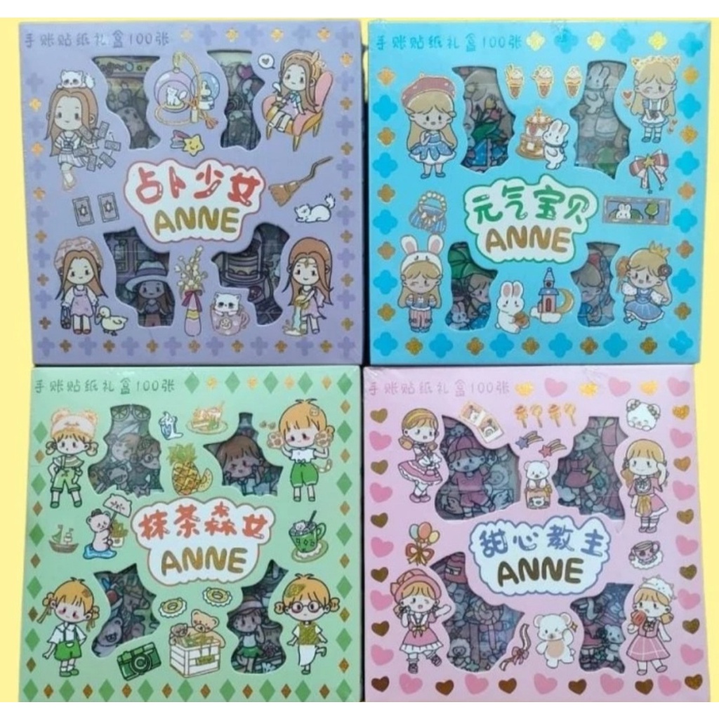 Momo Anne Stickers 1 Box Contains 100 Viral Bottle Stickers Waterproof ...