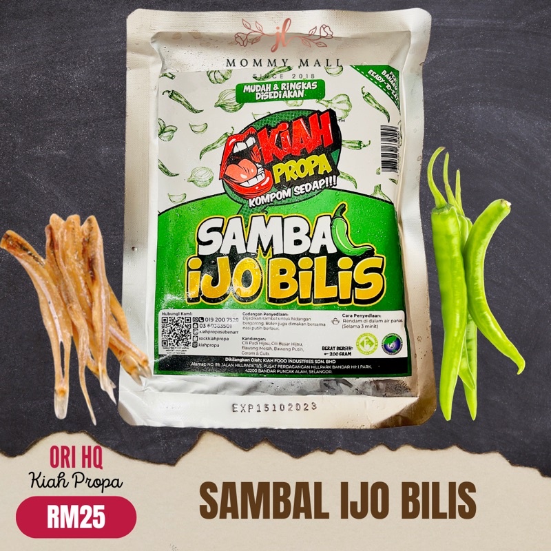 Sambal Ikan Bilis Kering Kiah Propa Original HQ | Shopee Malaysia