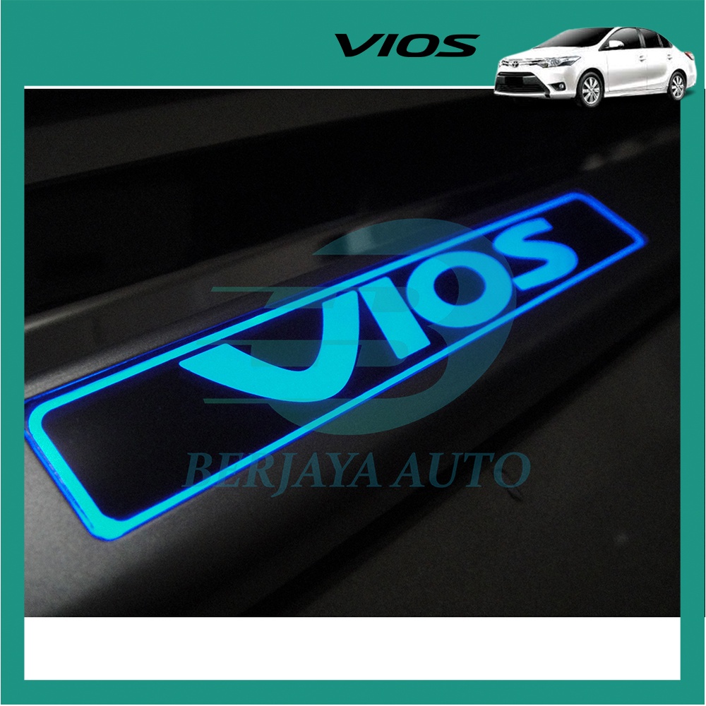 Toyota Vios 3rd Gen(2013 - 2018) LED Door Step / Scuff Plate Berjaya ...