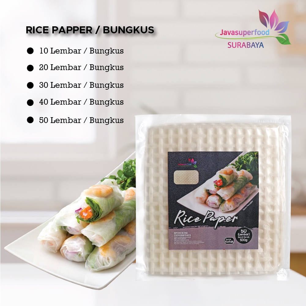 Rice Paper/spring roll Skin/Vietnam spring roll BANH TRANG - 100g ...