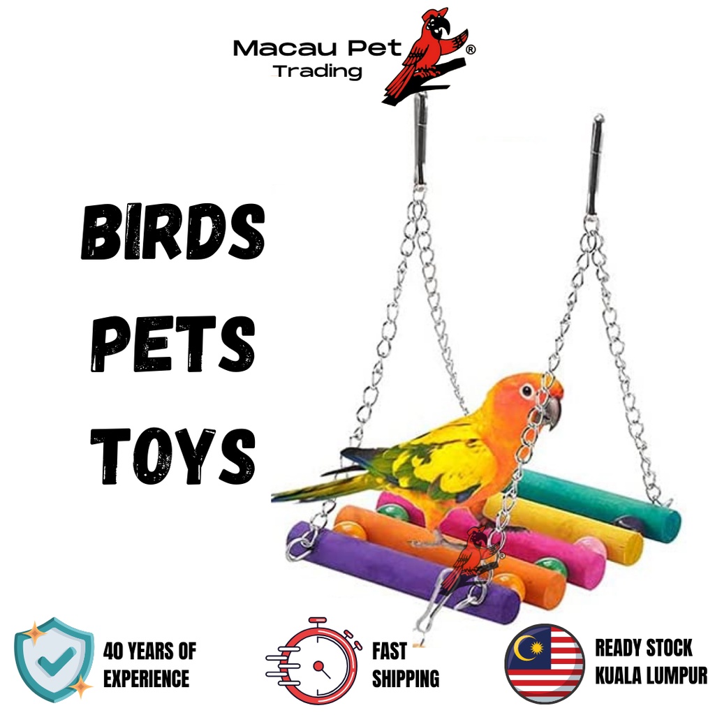 MPT Mainan Burung Parrot Sugar Glider Mainan Sangkar Mainan Haiwan ...