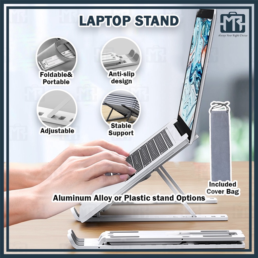 MR Laptop Stand Portable Platform Foldable Stand Adjustable Height ...