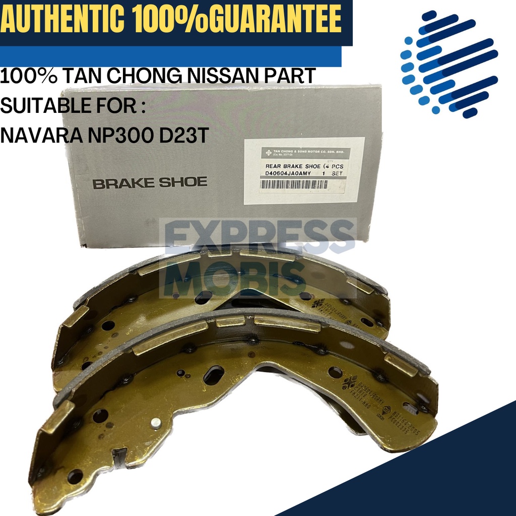 TAN CHONG NISSAN REAR BRAKE SHOE D4060-4JA0AMY NAVARA NP300 D23T ...