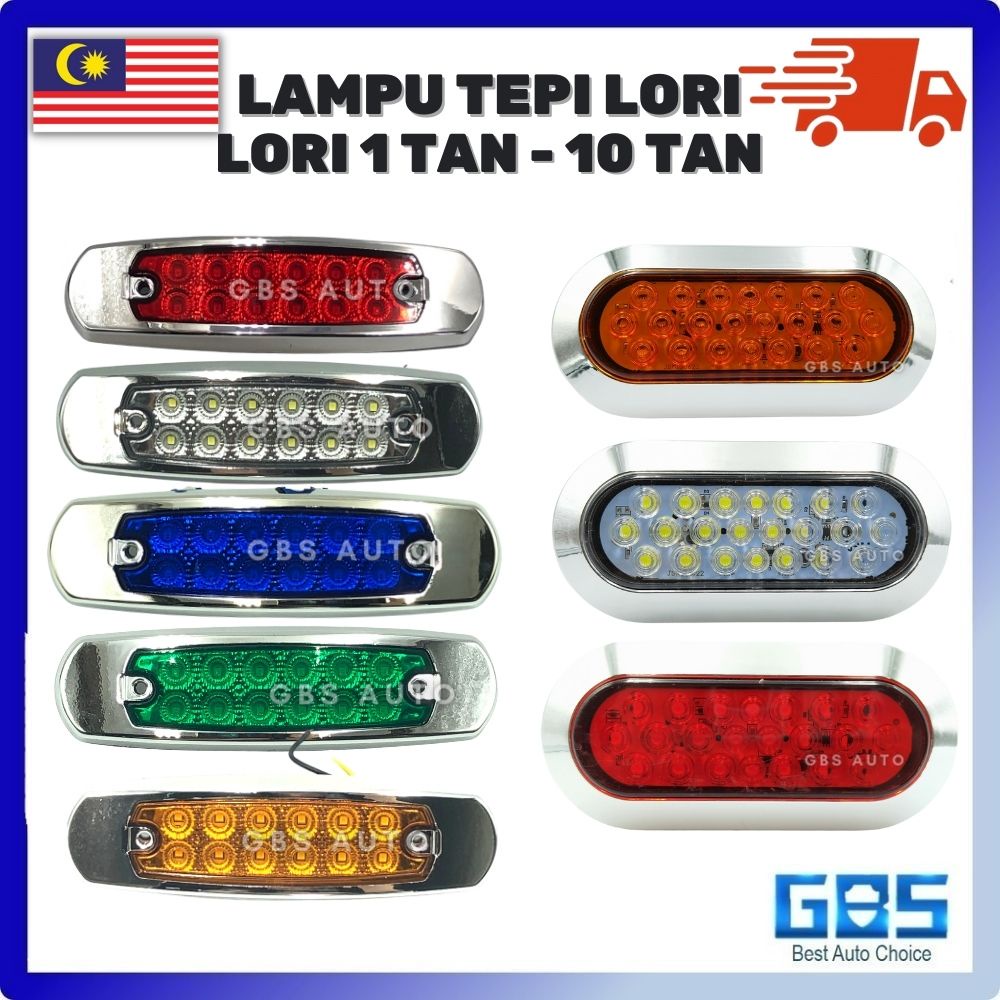 Gbs Car Led 24V Lampu Lori Tepi Side Marker Lamp 24v Aksesori Lori ...