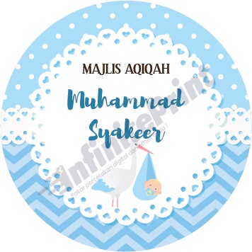 [READY STOCK] Sticker Aqiqah / Doorgift / Happy Birthday - Label 4cm ...