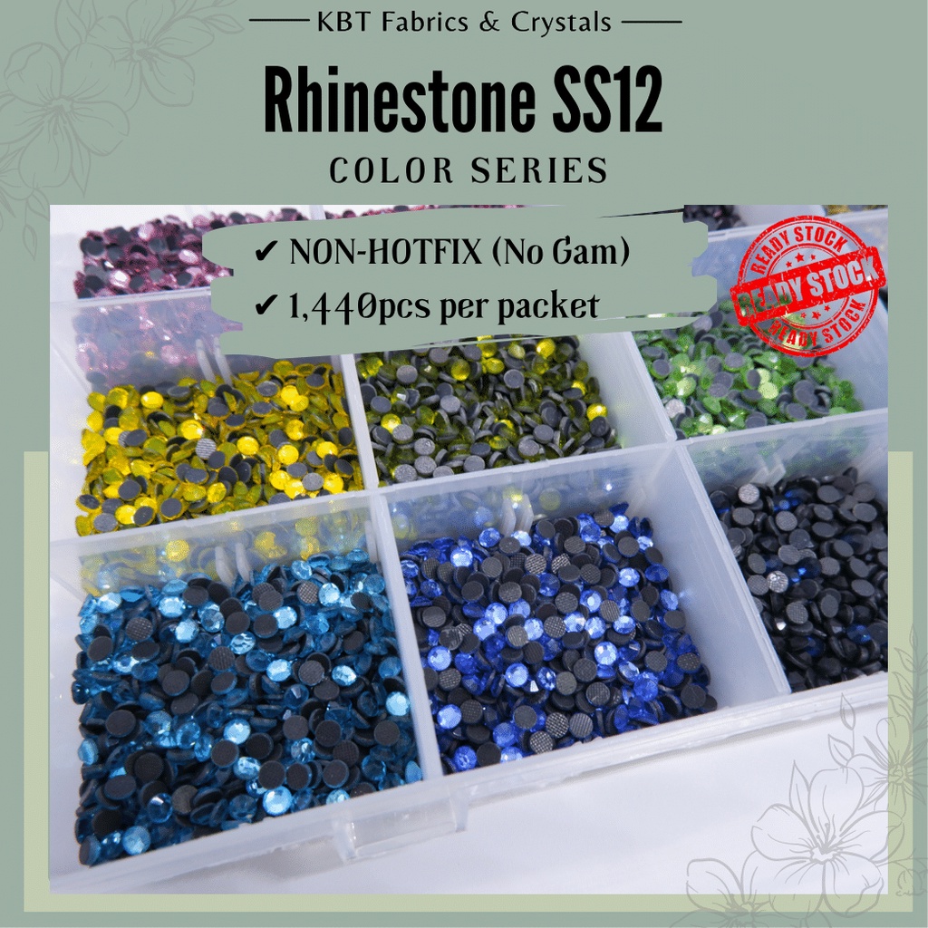 [Non-Hotfix] Batu SS12 Rhinestones Premium Quality (NO GAM) | Shopee ...