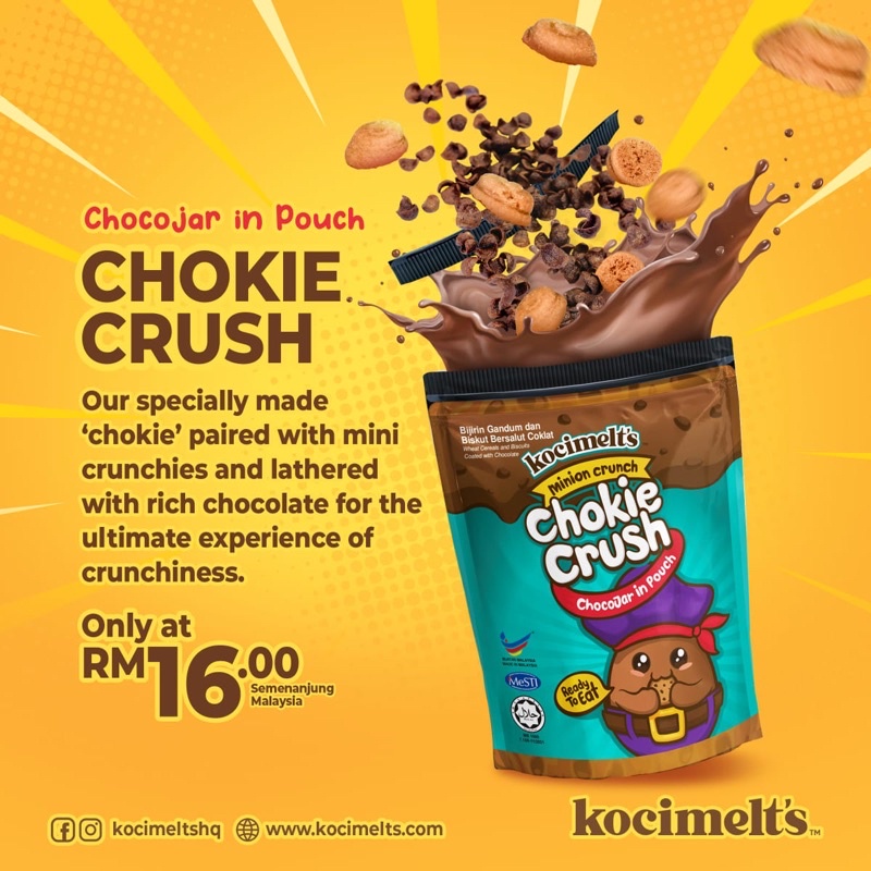 KRUNCHY CHOCO MELTS (CHOKIE CRUSH) | Shopee Malaysia