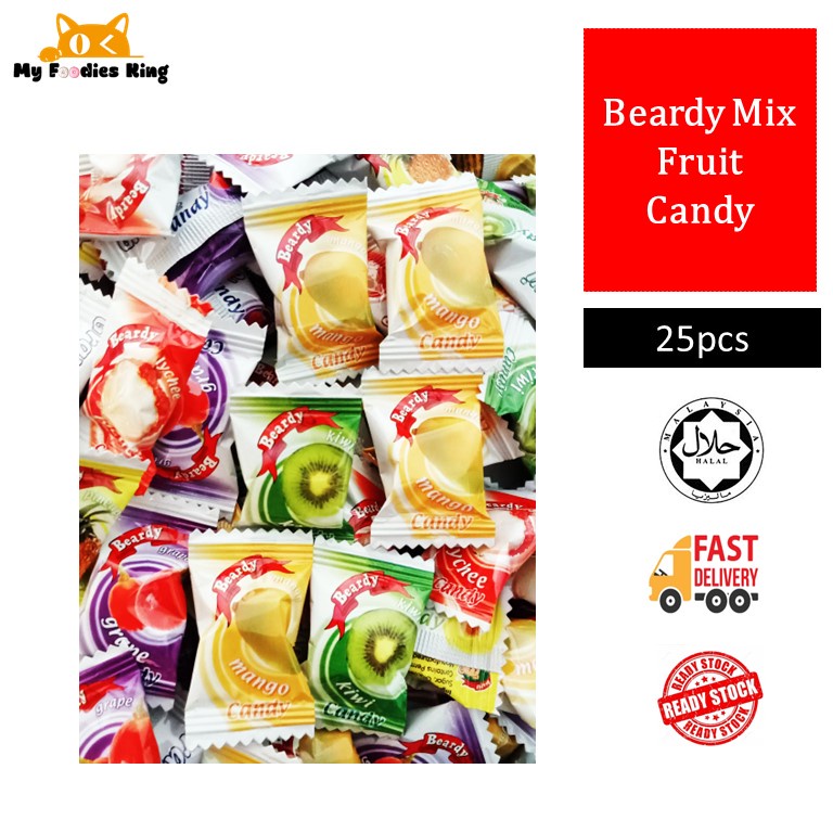 Gula gula Torrone candy 25pcs Milkiss milk Rico homark Fruits Barley ...