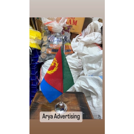 Eritrea country flag+stainless table pole | Shopee Malaysia