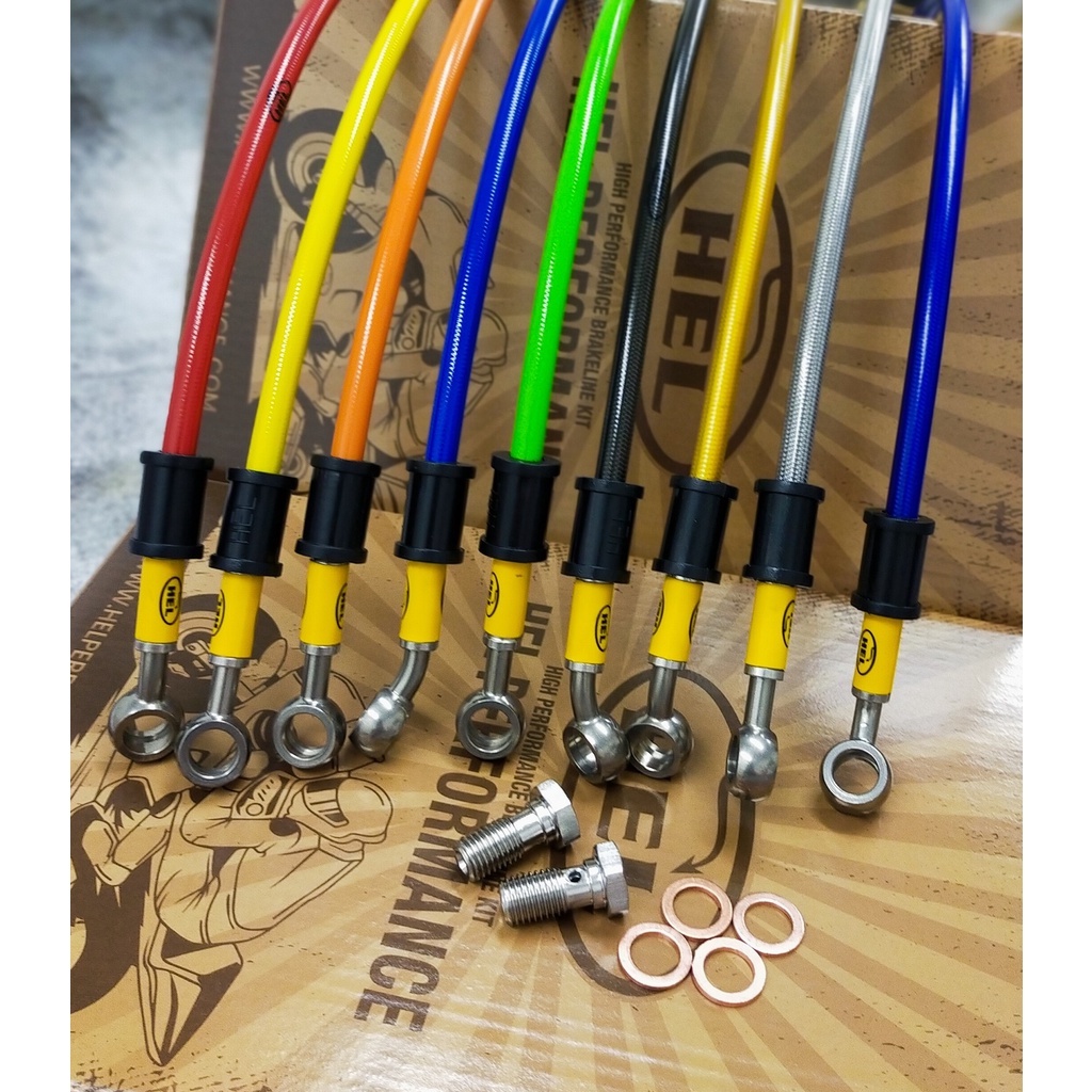 100% Original Genuine Hel Racing Brake Hose Hel Performance Y15ZR Y16ZR ...