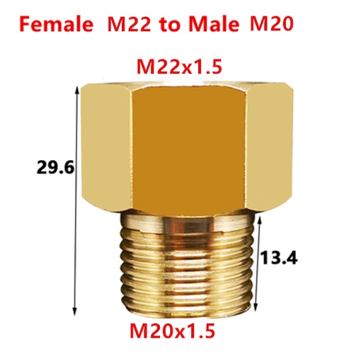 1pcs G1/8" 1/4" 3/8" 1/2" Male to Female Thread Brass Pipe Connectors ...