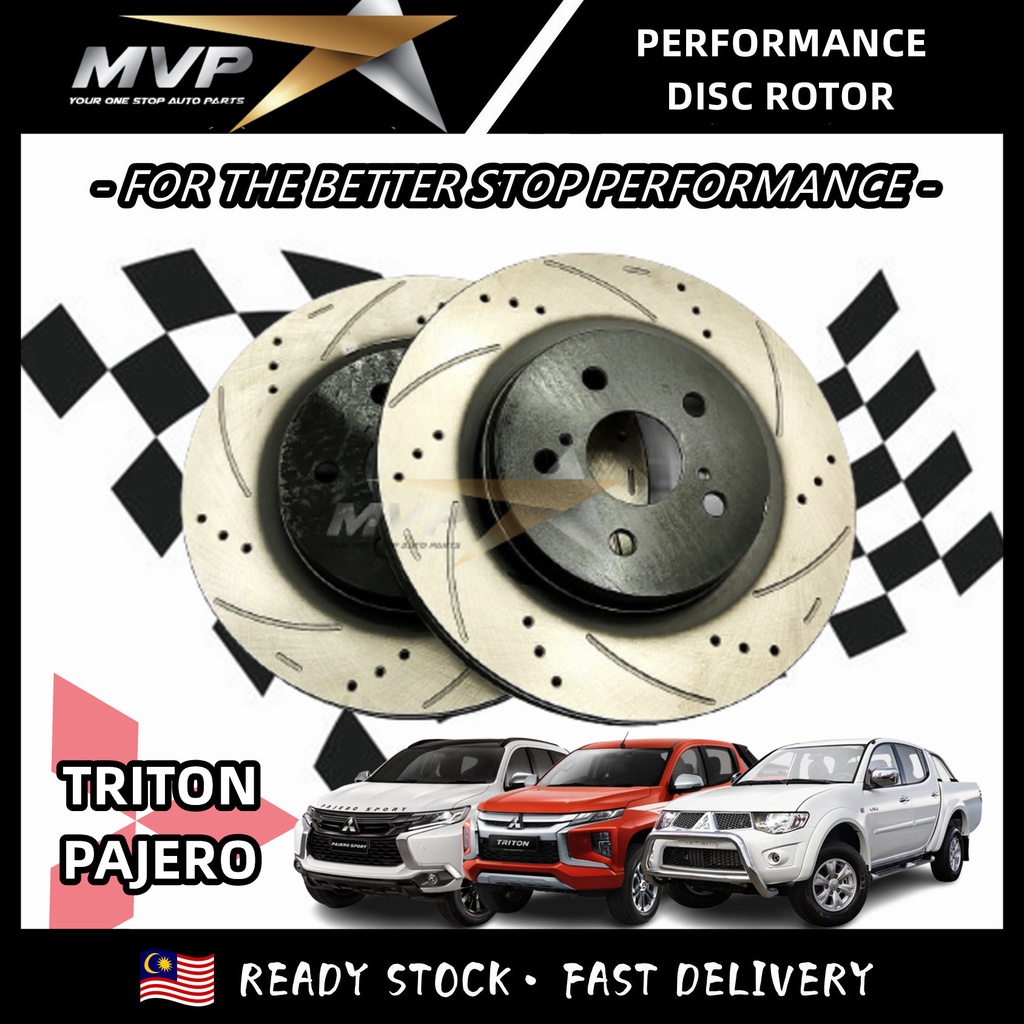 Mitsubishi Triton / Pajero Sport Performance Racing Brake Disc Rotor ...