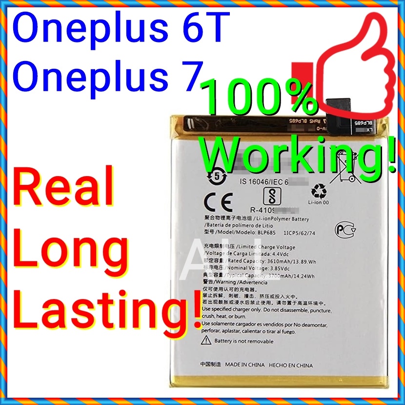 (Support 20W Dash Charge) NEW ORI Long Lasting Stable Battery BLP685 ...