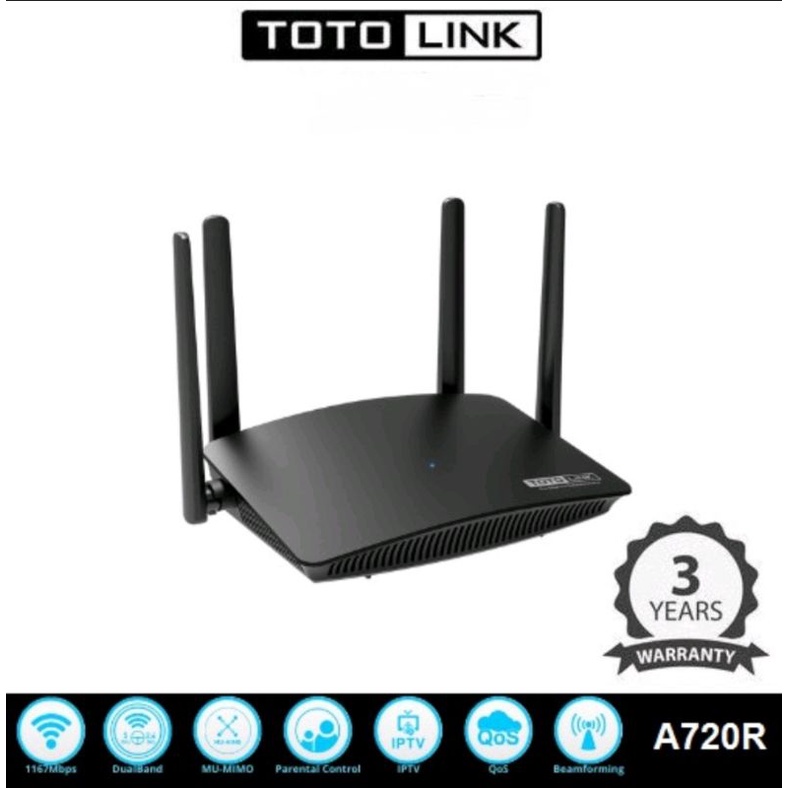 Totolink A720R AC1200 Dual Band Router | Shopee Malaysia