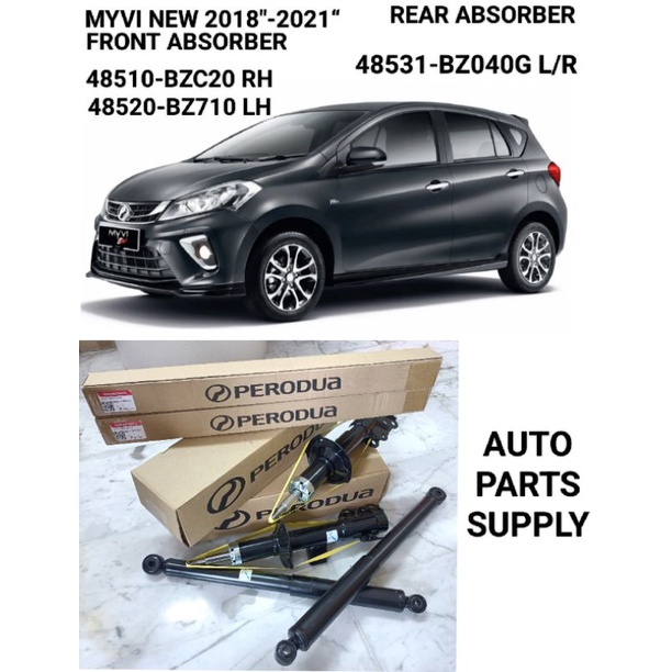 Original Perodua Myvi New (2018-2021) Absorber Front & Rear Set. 48510 ...