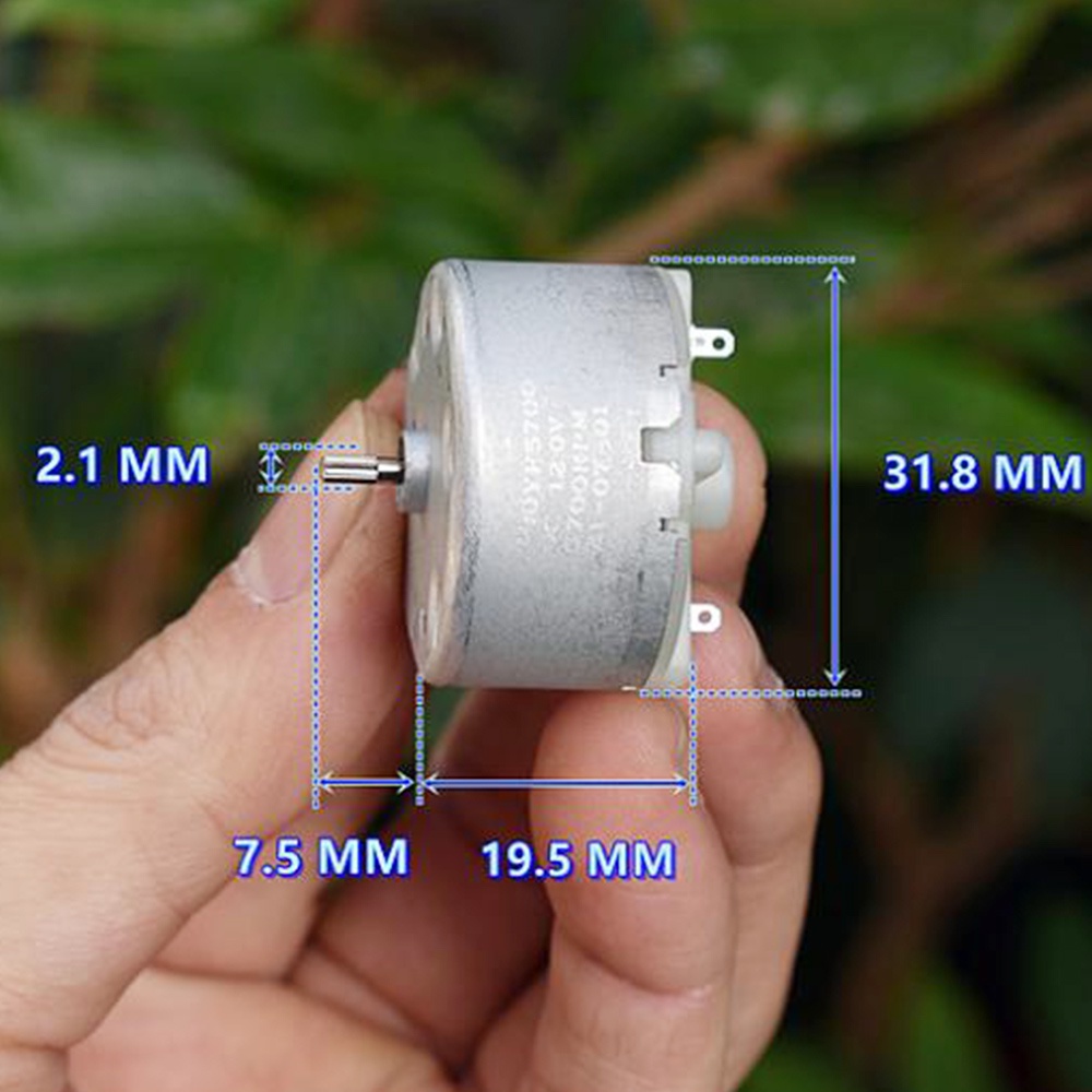 Micro 500 Carbon Brush Motor DC 6V-12V 2800RPM-5700RPM Mini Round 32mm ...