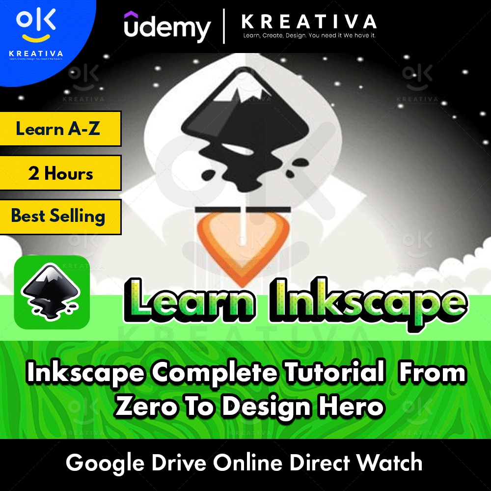 Video Course-Inkscape tutorial From Zero To Design Hero | Learn Inkscape Course | Shopee Malaysia