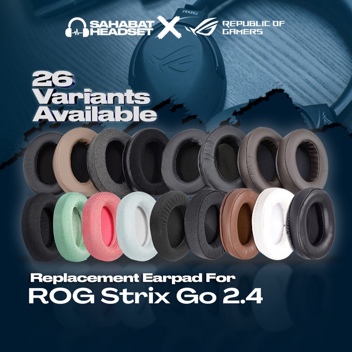 Earpad Ear Cushion Earcup ROG Strix GO 2.4 Strix 2.4 Pad Foam Foam ...