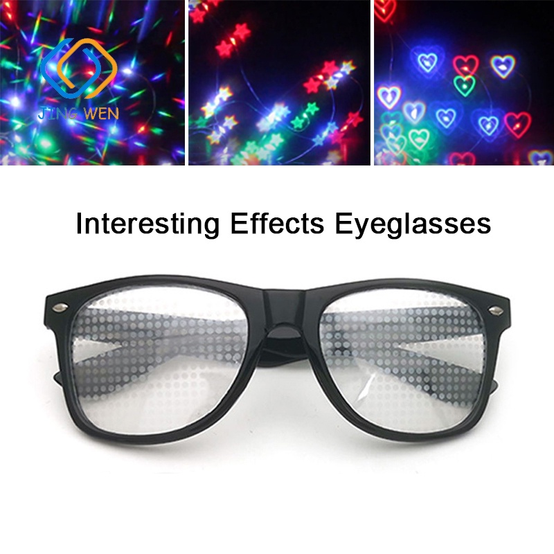 Rave Heart Light Glasses Heart Shaped Special Effect Light Changing ...