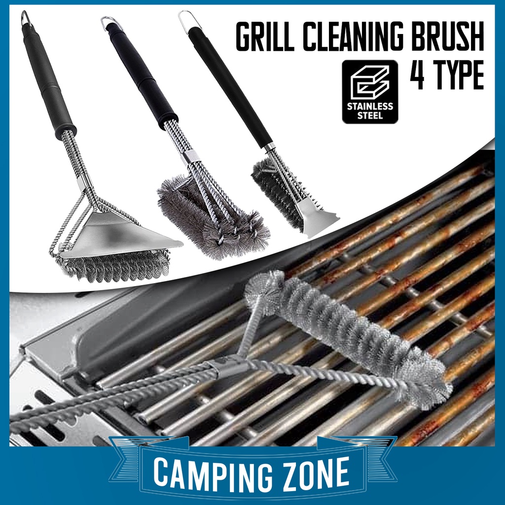BBQ Cleaning Brush Stainless Steel Barbecue Grill cleaning Scraper BBQ ...