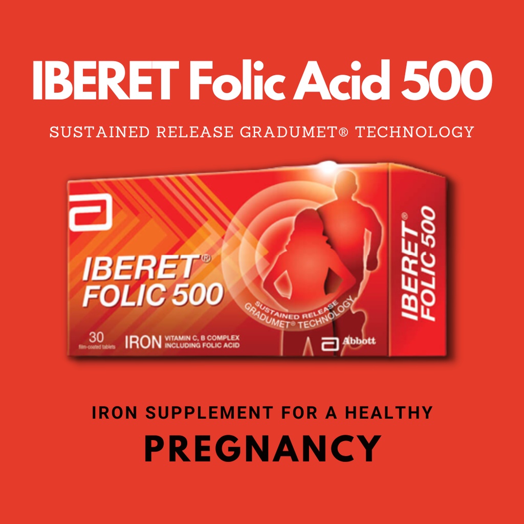 ABBOTT Iberet Folic 500 30's (Iron Supplement) | Shopee Malaysia