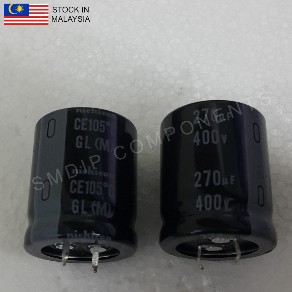 Japanese-Grade 270uF 400V 105°C, Radial Capacitor, 25.5mm x 31mm ...