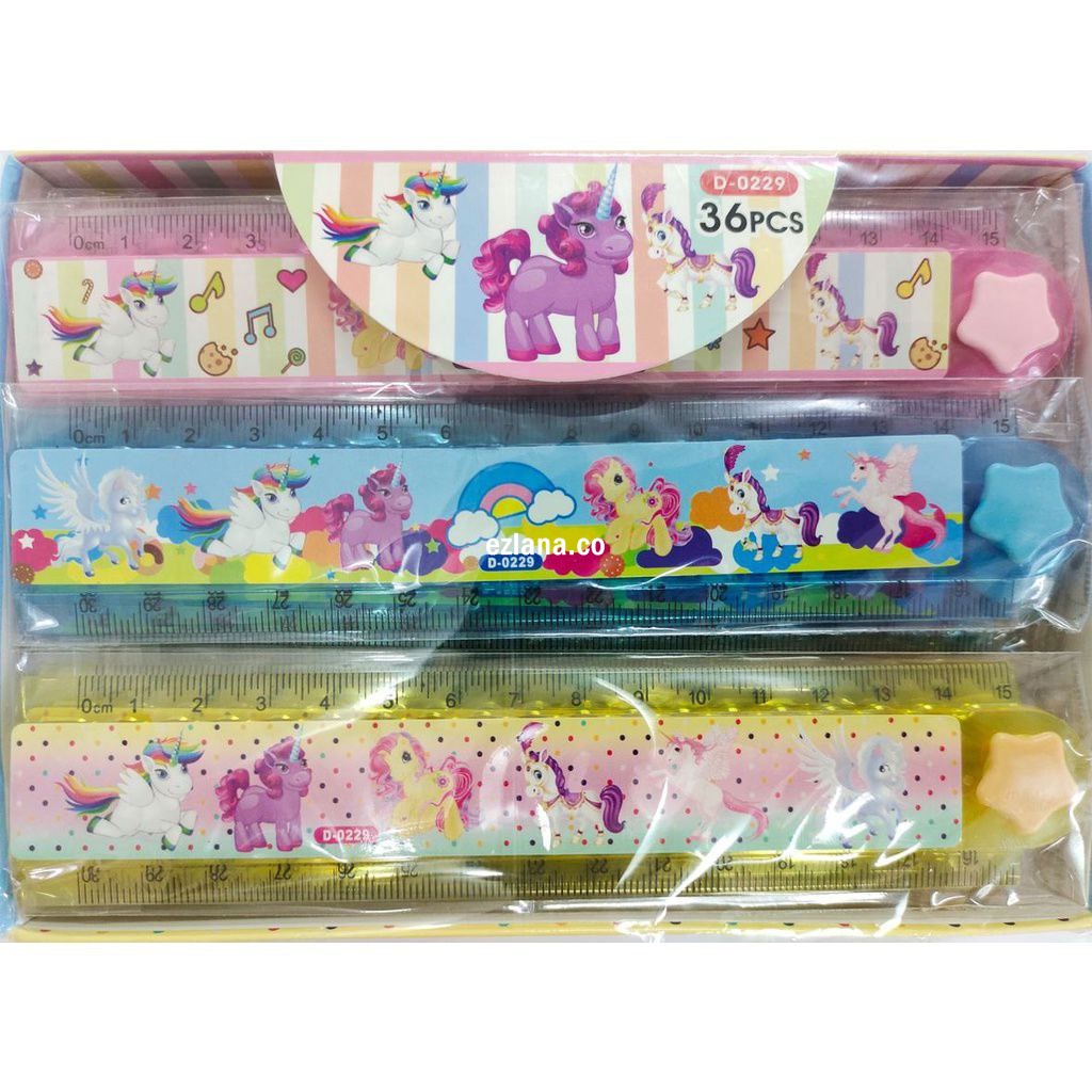 Ruler - HK Pony Unicorn Spiderman Owl Frozen | Kids Student Kids ...