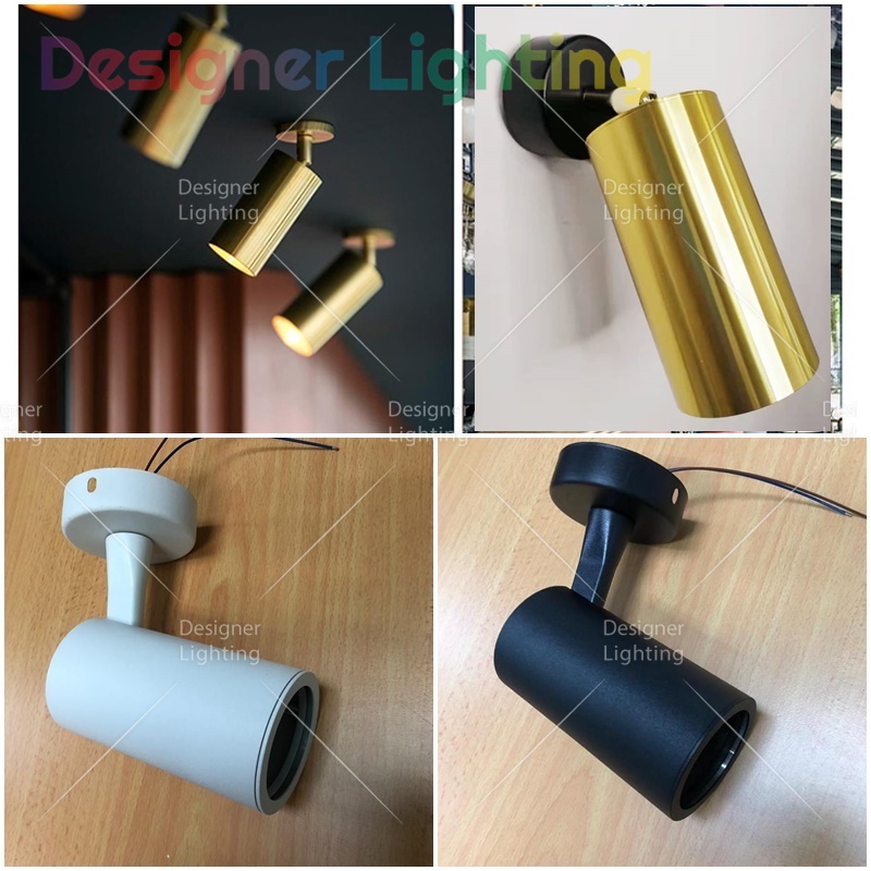 Designer Lighting Spot Light GU10 Holder with LED Bulb Wall Light Track ...