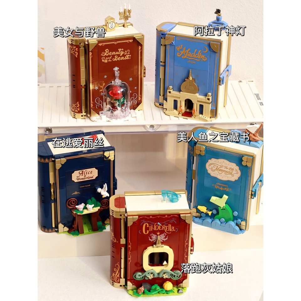 WEKKI BLOCK : ALICE IN WONDERLAND/CINDERELLA/MERMAID/BEAUTY AND THE ...