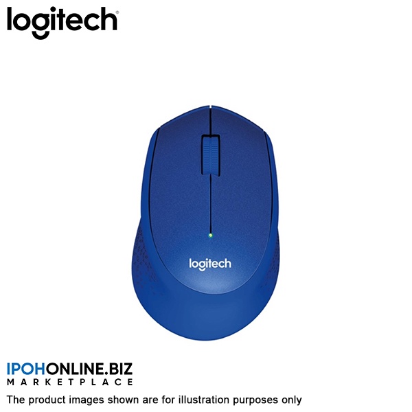 Logitech M331 Silent Plus Wireless Mouse - Blue | Shopee Malaysia