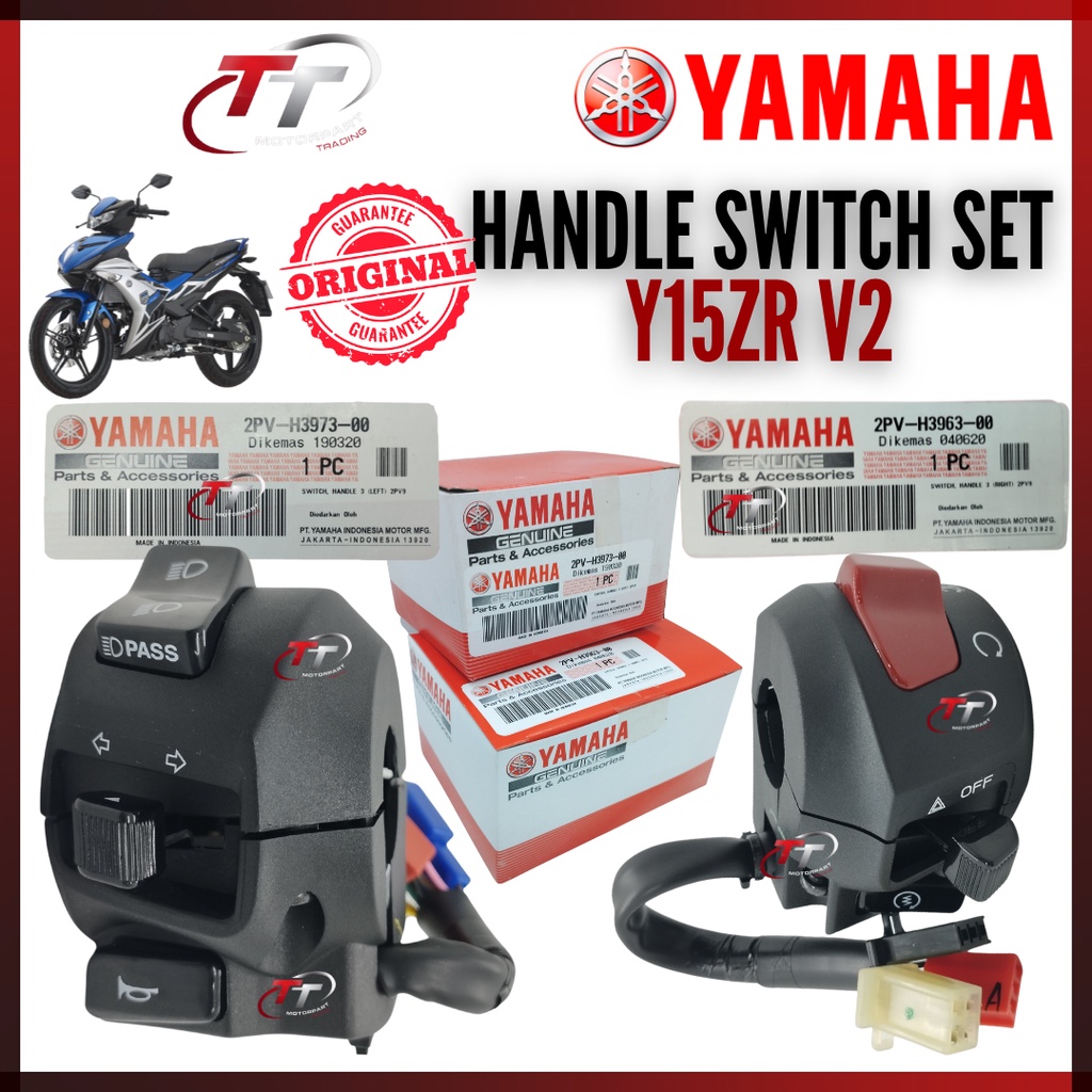 Y15ZR V2 Y15 HANDLE SWITCH LH RH SUIS KIRI KANAN LEFT RIGHT HORN ...