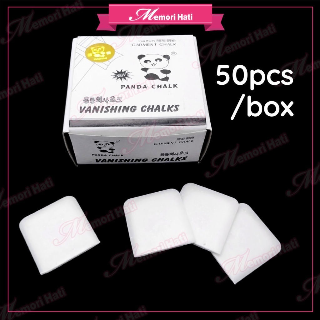 50pcs Panda Vanishing Iron Garment Tailoring Chalk Wax Kapur Lilin ...