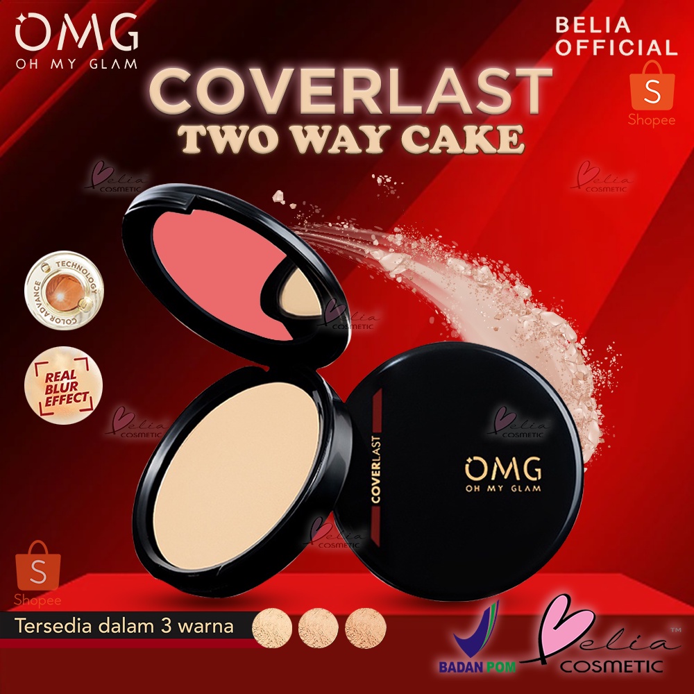 Belia OMG Oh My Glam Coverlast Two Way Cake 12g - Solid Powder Oil ...