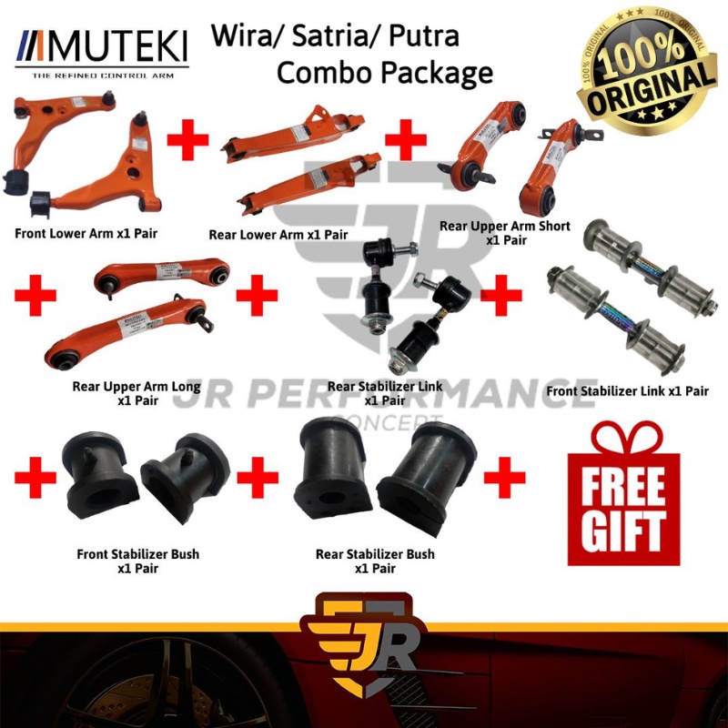 Muteki Lower Arm / Stabilizer Link / Stabilizer Bush Muteki Wira Muteki ...