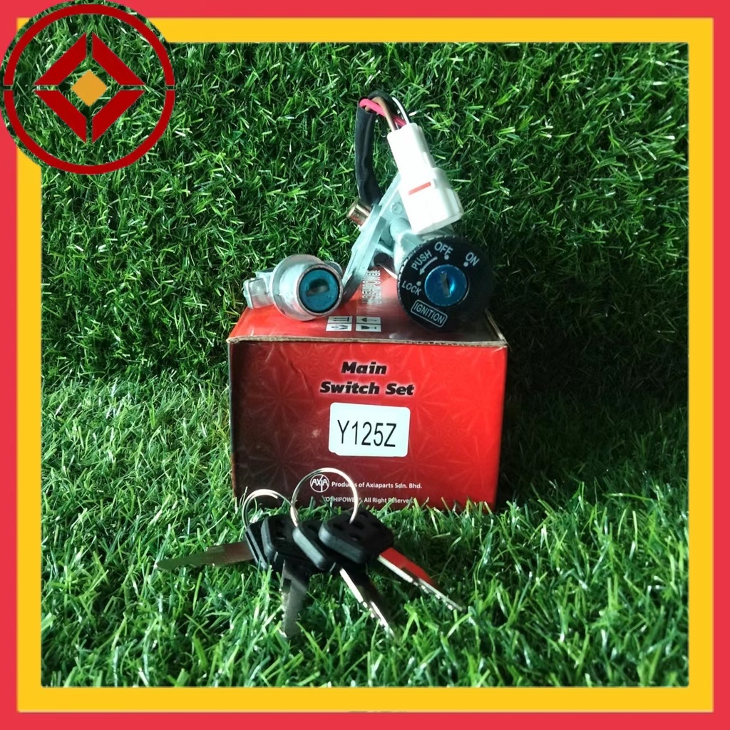 MAIN SWITCH SET YAMAHA Y125Z 125Z MAIN SWITCH & SEAT LOCK COMPLETE SET ...