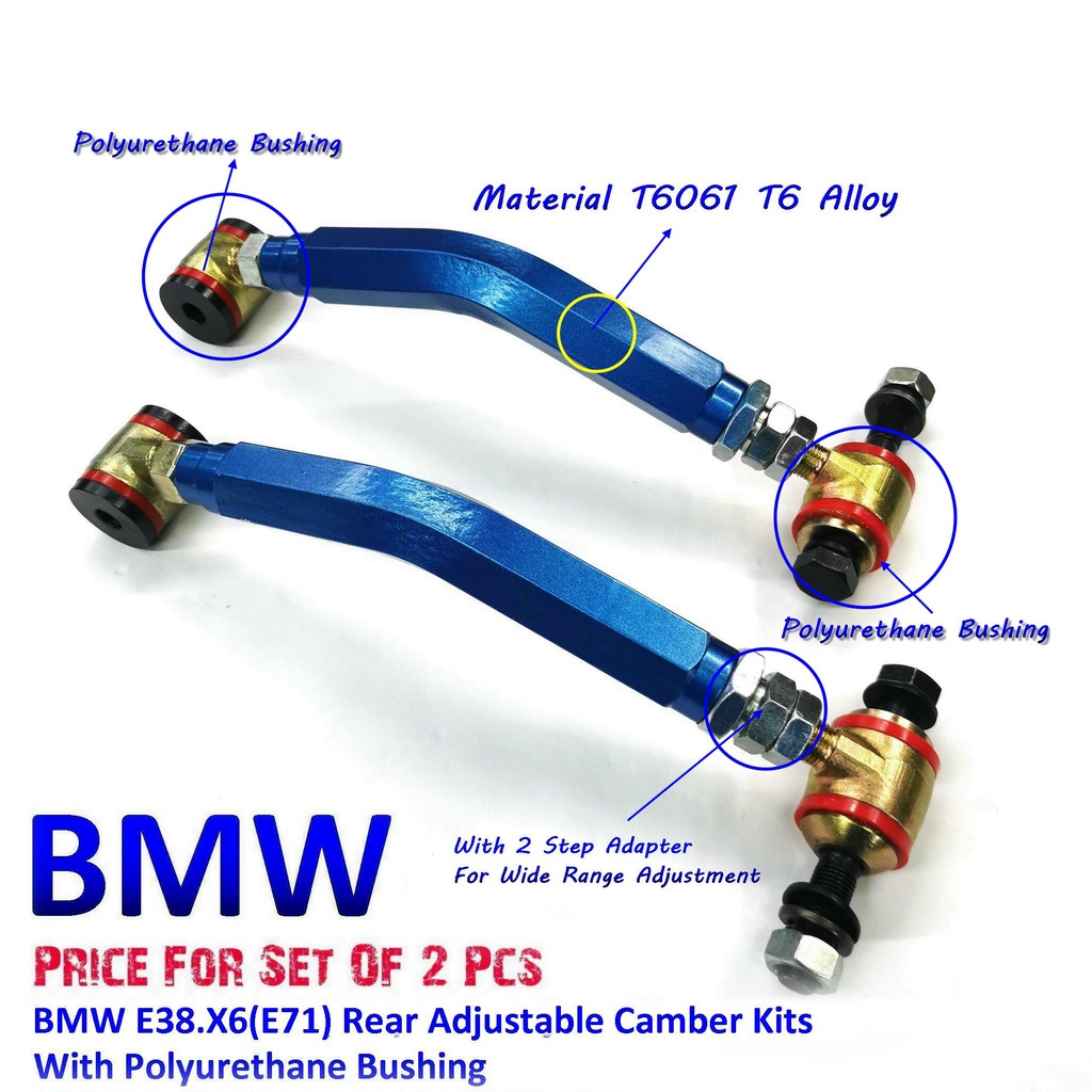 BMW E38.X6(E71) Rear Adjustable Camber Kits With Polyurethane Bushing ...