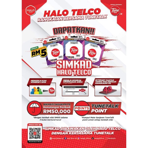 Simkad Halo Telco (Plan Bulanan) | Shopee Malaysia