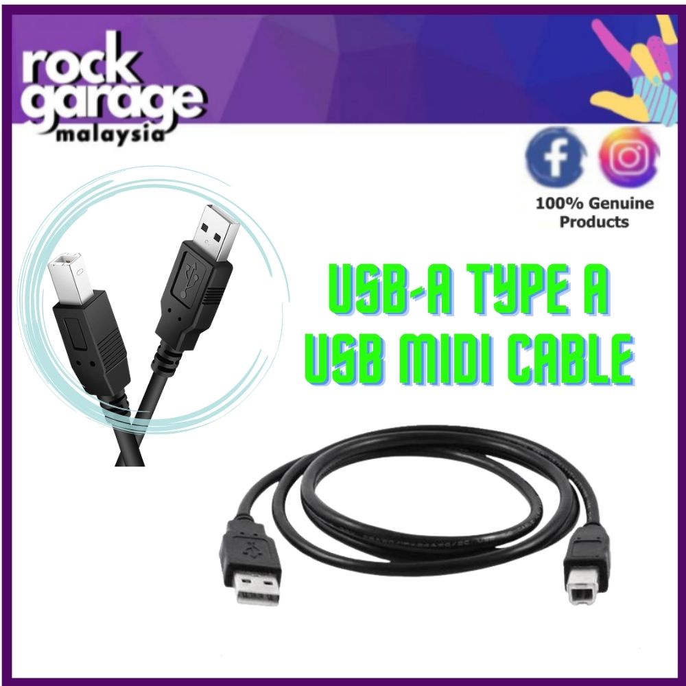 USB-A Type A USB MIDI Cable - 1 Meter ( USBA ) | Shopee Malaysia