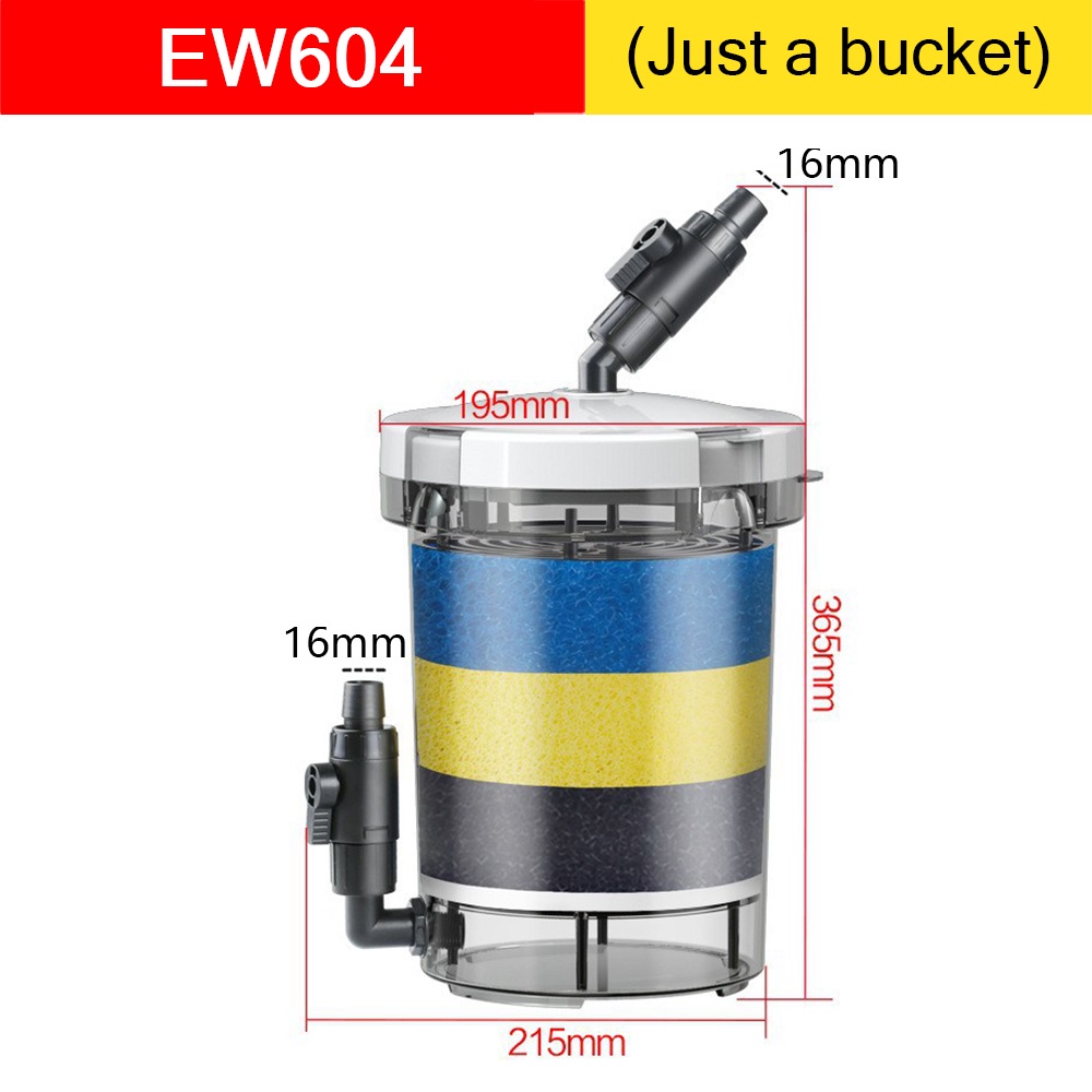 Aquarium External Filter Bucket 6W 400L/H Fish Tank Biological Filter ...
