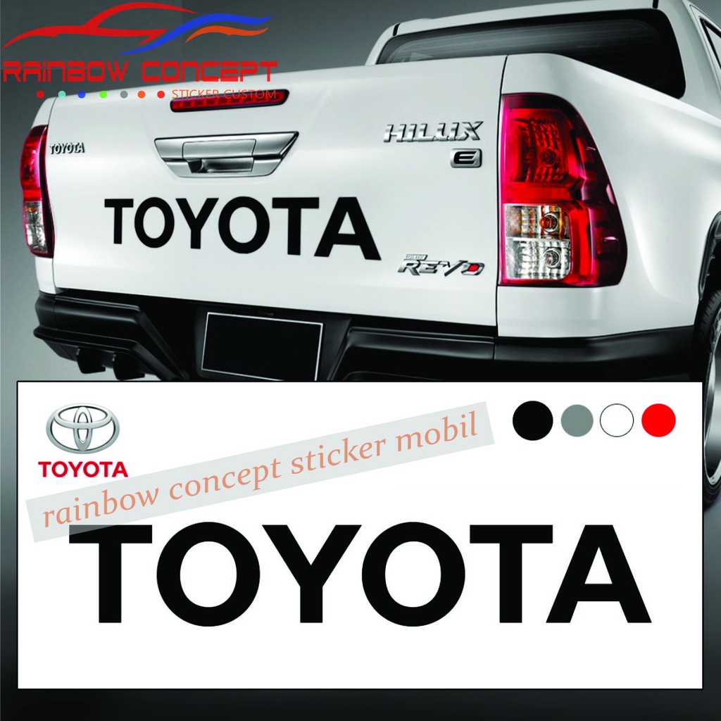 Discount sticker for toyota hilux revo toyota rear bed sticker 120cm ...