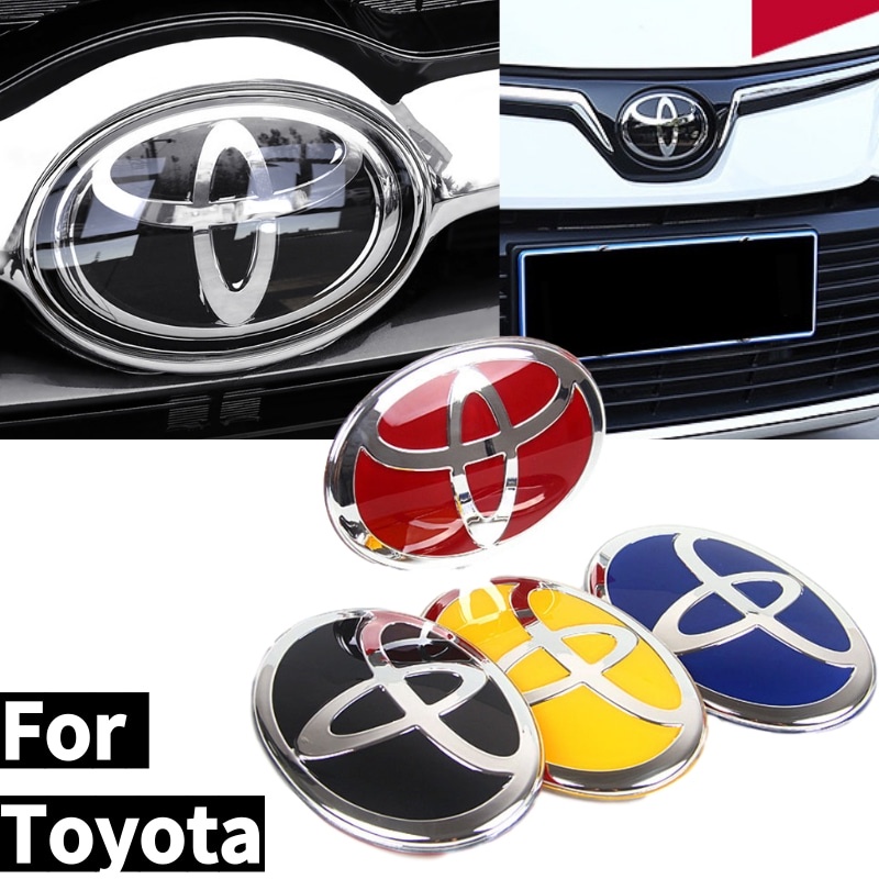 Toyota Front Rear Emblem sticker for Prius Camry Rav4 Altis Vios SIENTA ...