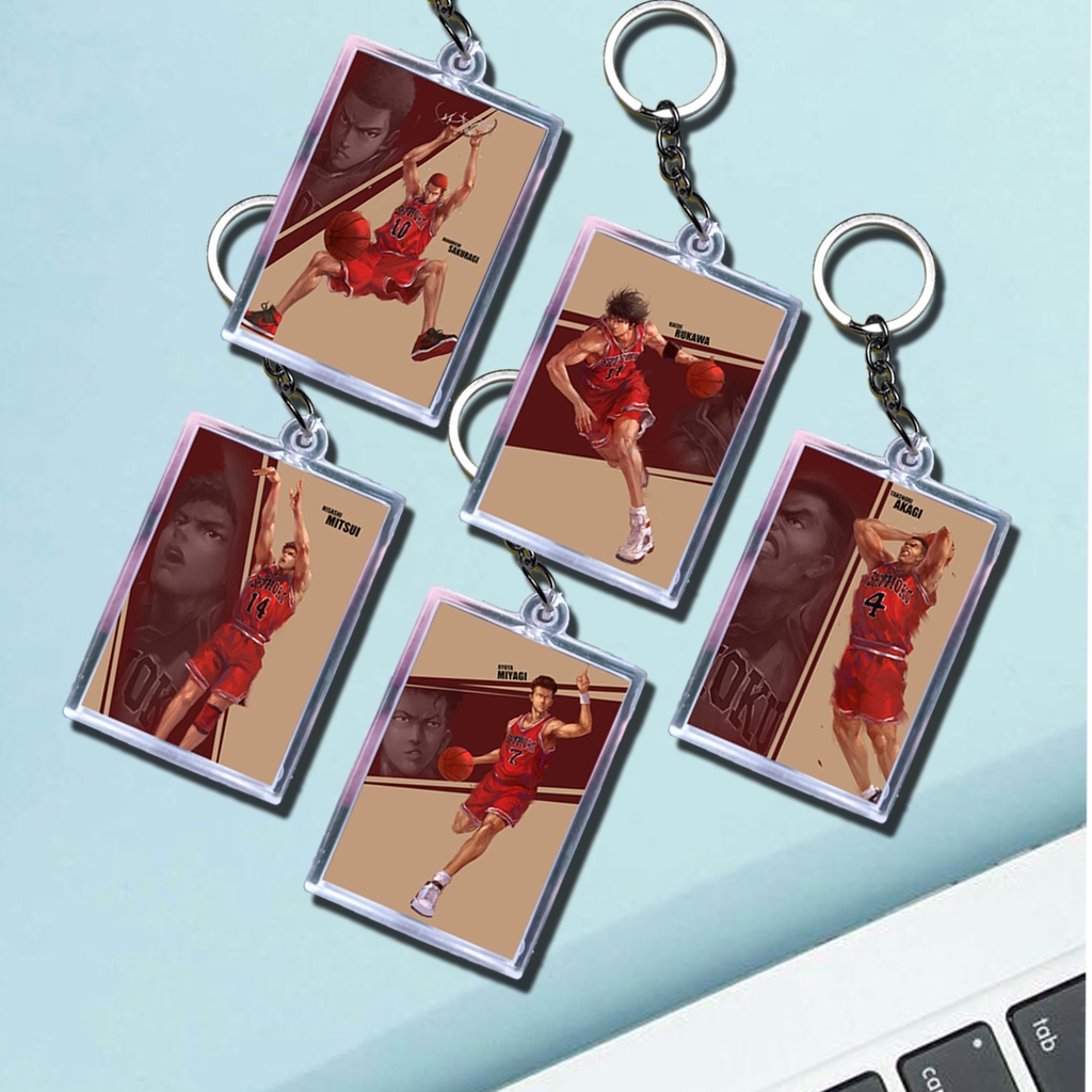 GANTUNGAN Anime Slam Dunk Hologram Keychain front and back | Shopee ...