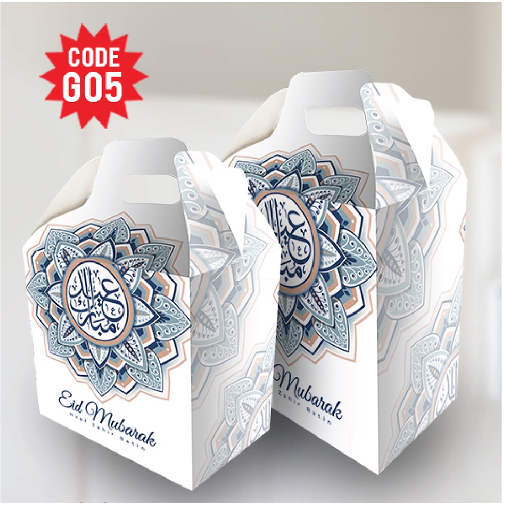 ECO PRINT MALL/Giftanda/Kotak Raya/Raya Gift Box/Kotak Kuih Raya/Size ...