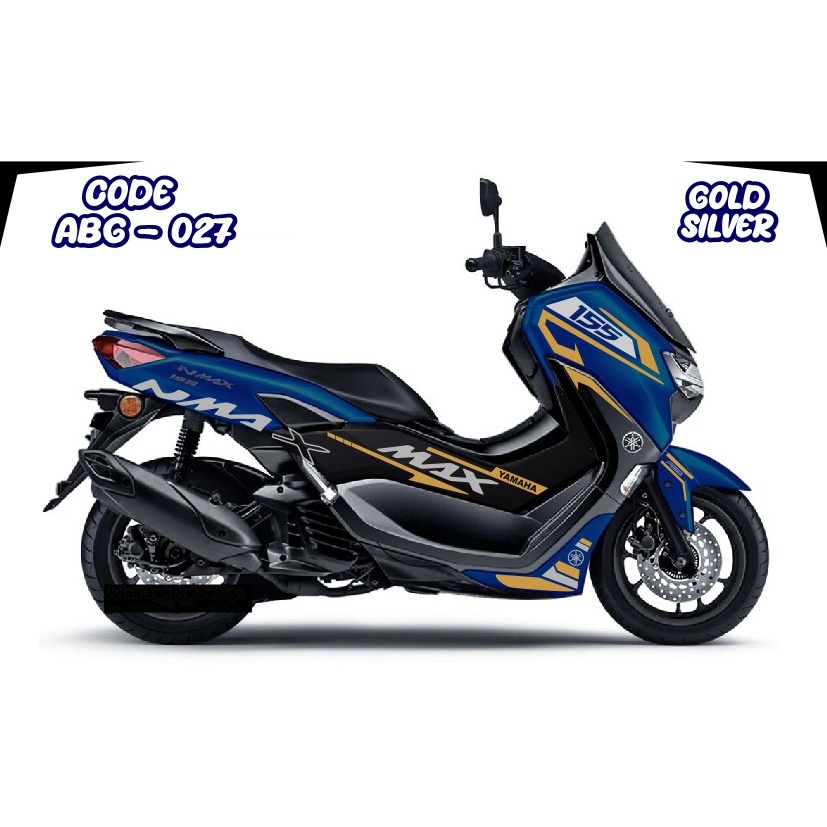 New NMAX CUTTING STICKER BLUE BODY + FREE NMAX VELG STICKER PACKAGE ...
