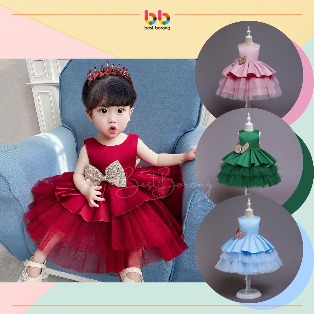 Baby Girl Lace Dresses Kids Elegant Wedding Princess Birthday Party ...
