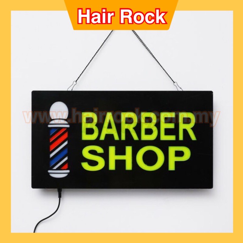 BARBER SALON LED SIGN BOARD - POLE | Shopee Malaysia
