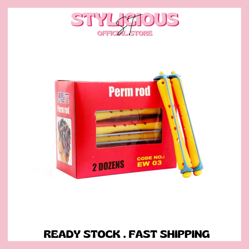 EW-03 Perm Rod (RED/YELLOW) - 24PCS (8mm x 95mm) (ST) | Shopee Malaysia